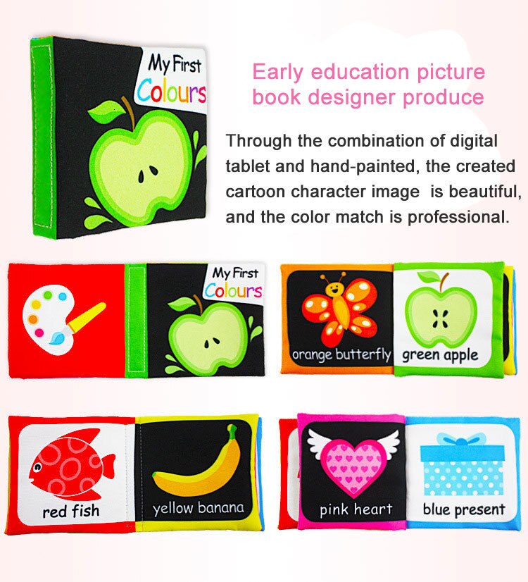 4PCS/Set Infant Cloth Book Baby First Reading Toy ... – Grandado