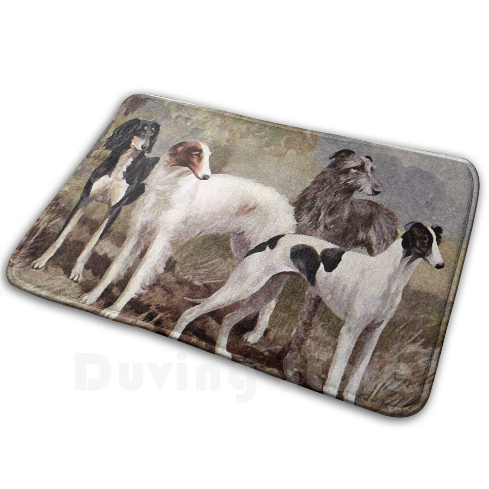 Sighthounds Carpet Mat Rug Cushion Soft Borzoi Sal... – Grandado
