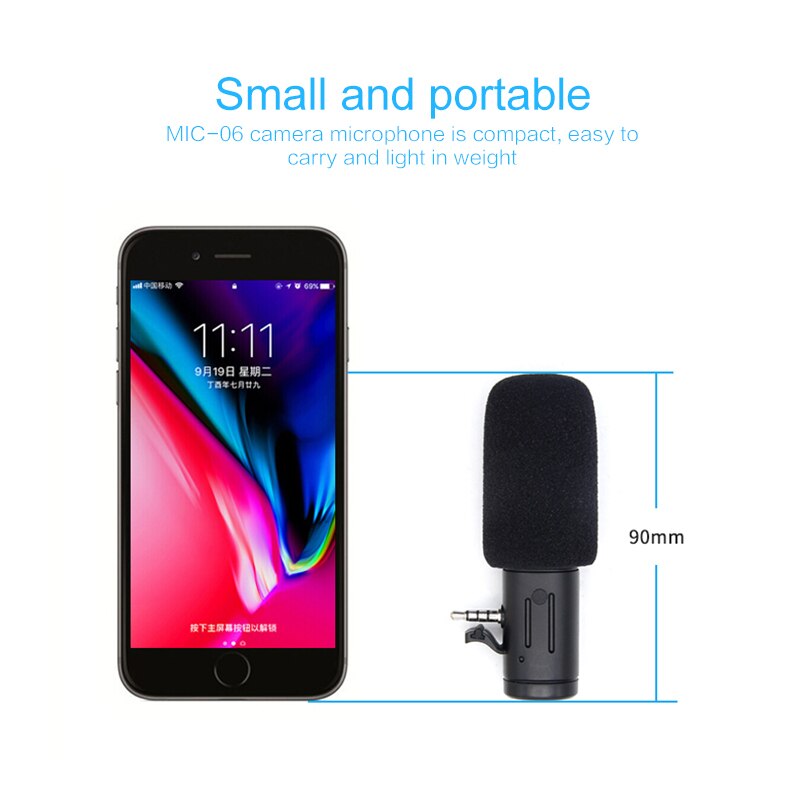 MIC-06 Camera Microphone Convenient Mobile Phone C... – Grandado
