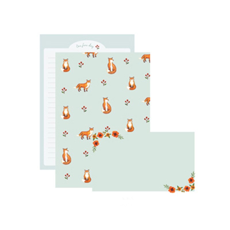 1 Set Cute Animal Paper Envelopes Letter Paper Set... – Grandado