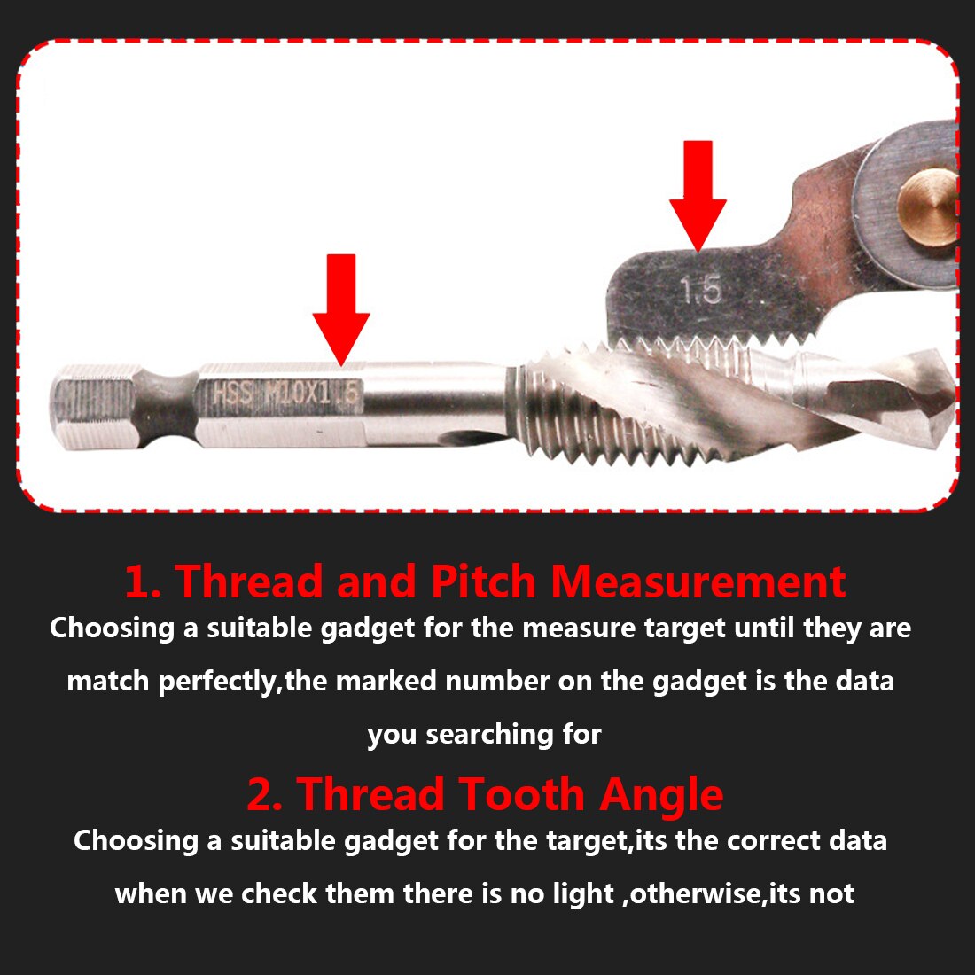 52Pcs Steel Thread Measuring Gage Metric Whitworth... – Grandado