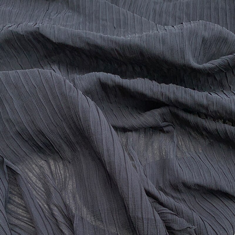 Width 62" Black Tassel Texture Pleated Organ Chiff... – Grandado