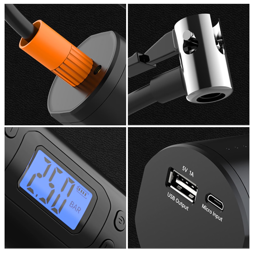 6000Mah 12V 150PSI Portable Air Compressor Tire In... – Grandado