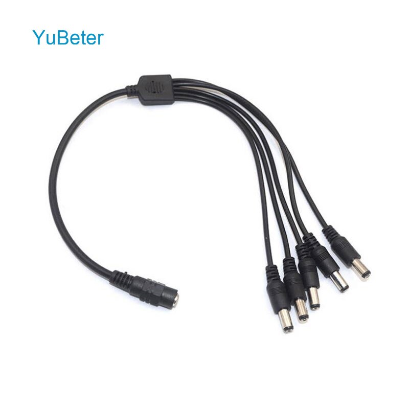 YuBeter 10pcs 1 to 5 Way DC Power Cable Splitter C... – Grandado