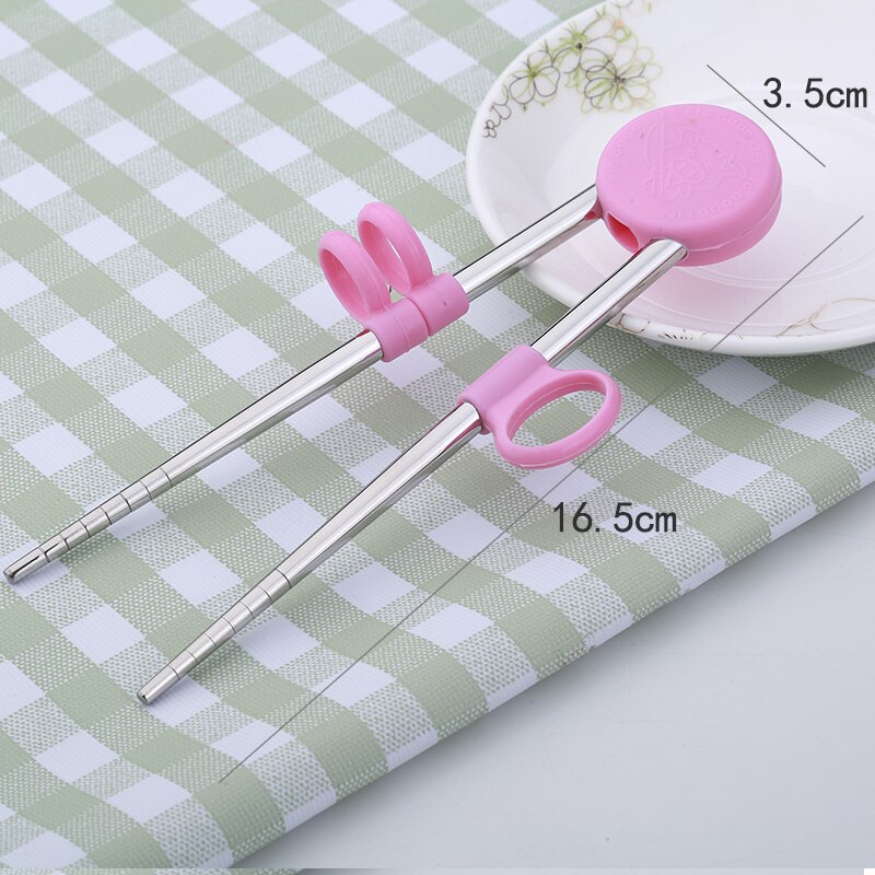 1Pair Stainless Steel Children Chopsticks For Kids... – Vicedeal