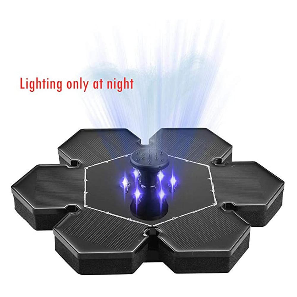 Solar Fountain LED Flower Ice Solar Fountain Float... – Grandado