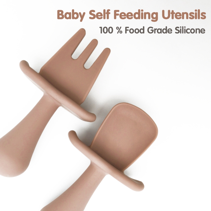 2 Stks/set Baby Siliconen Vork Lepels Kids Trainin... – Grandado