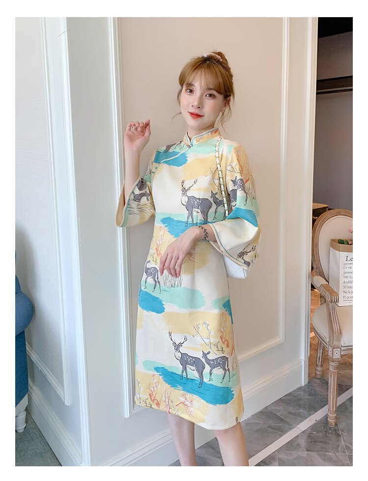 Ins M-4XL 2022 Mode Moderne Chinese Cheongsam A-li... – Vicedeal