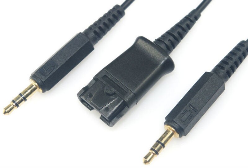3.5mm Headset adaptor Quick Disconnect cables dual... – Grandado