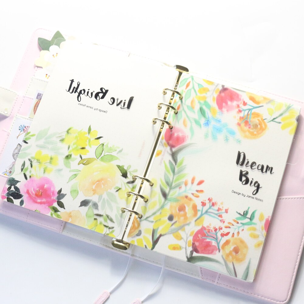 Domikee cute flower PP 6 holes index tag dividers ... – Grandado