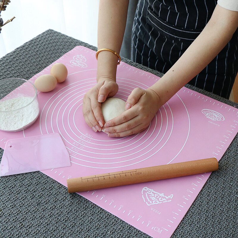 Flour pad Non-stick Baking Sheet Silicone Roll Cut... – Grandado