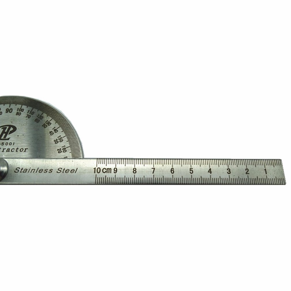 10cm stainless steel 180 protractor angle meter me... – Vicedeal