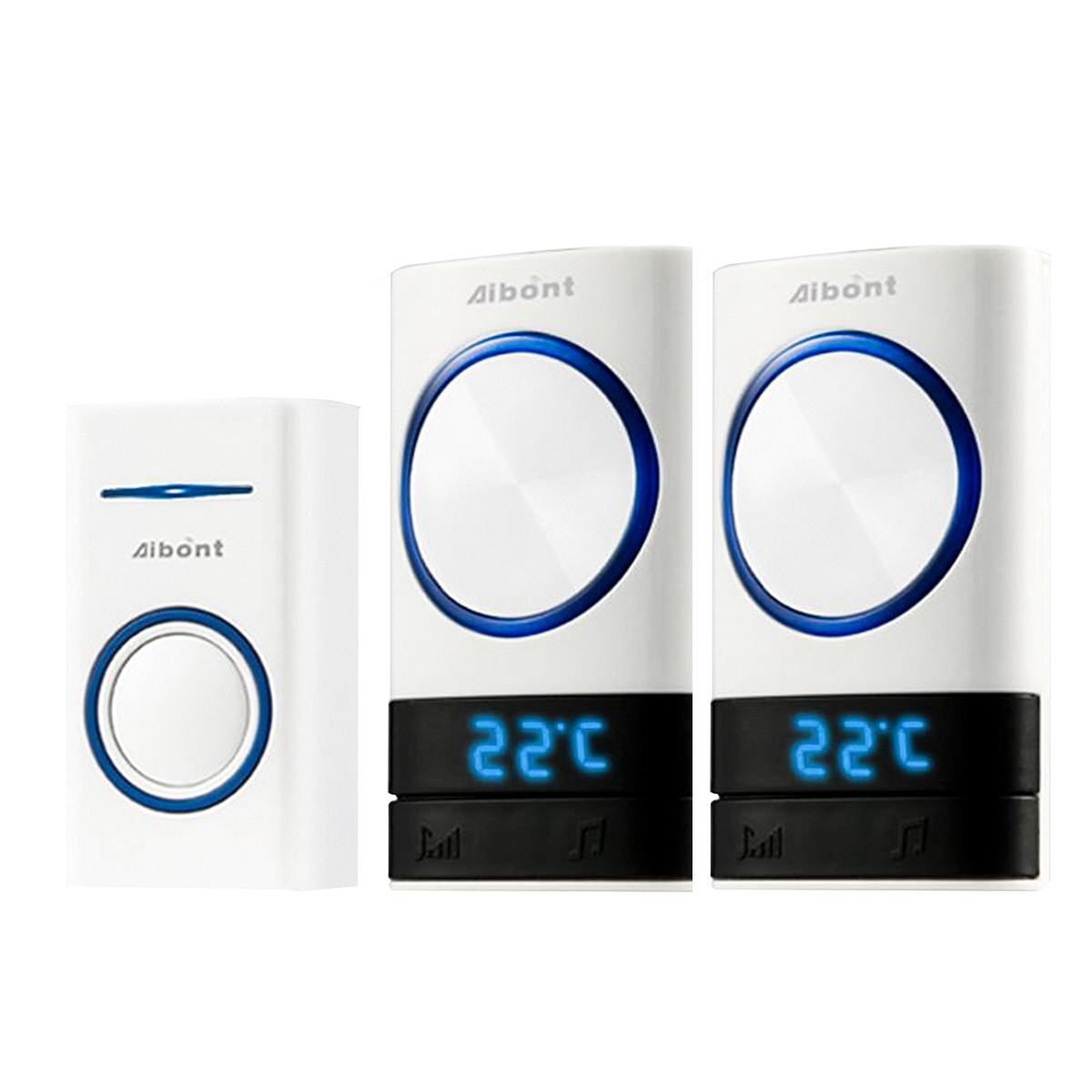 Waterproof Wireless Doorbell Smart LED Temperature... – Grandado