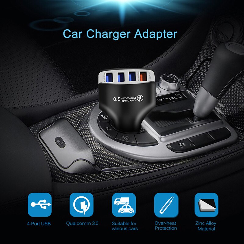 QC3.0 Multi USB Car-Charger Fast Charging Mobile P... – Vicedeal