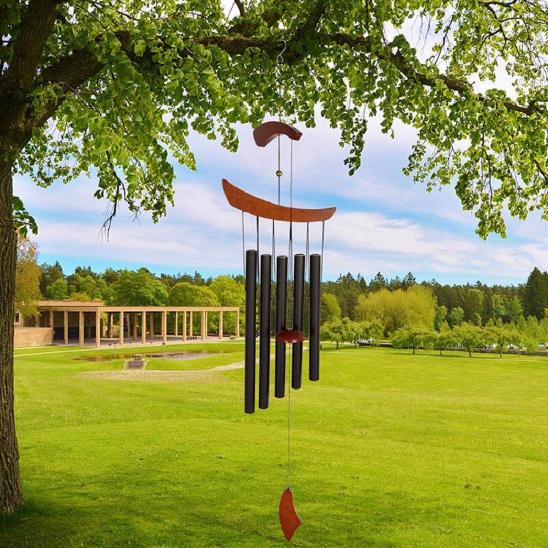 Metal Pipe Wind Chime Pendant 5-pipe Horizontal Mu... – Vicedeal