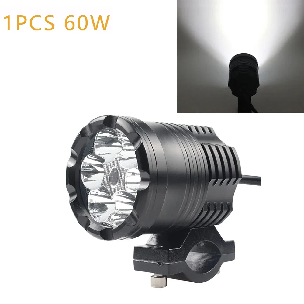 Motorcycle LED Headlight 60W Auxiliary Spotlight 1... – Grandado