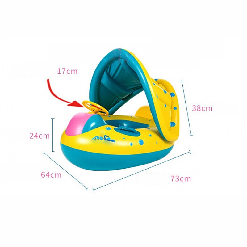 Baby Swimming Boat Inflatable Portable Sun-Resista... – Grandado