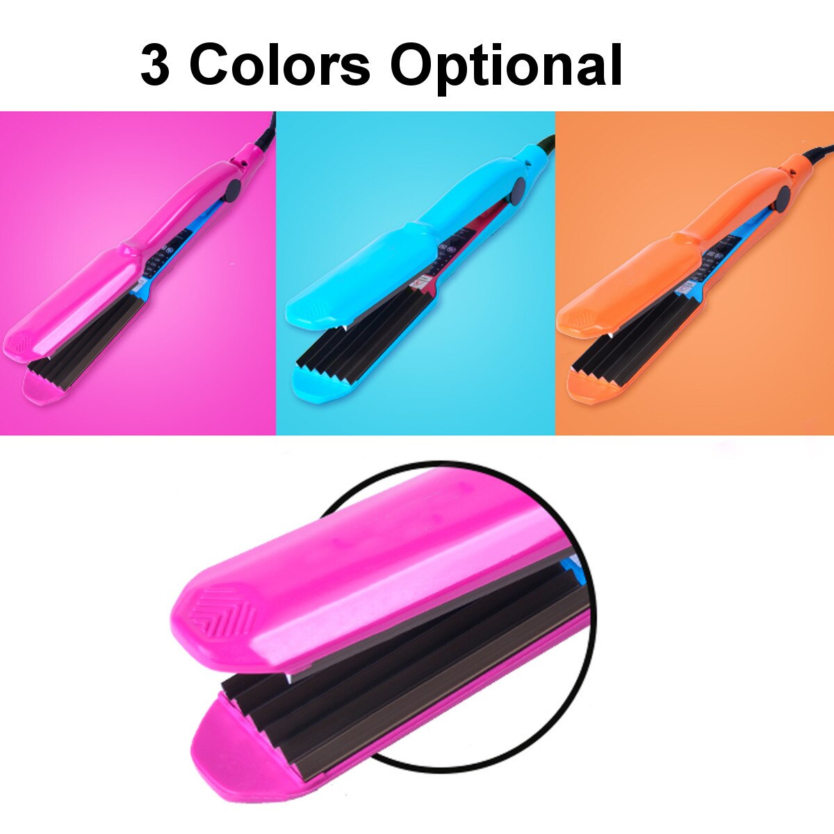 Corrugation Flat Iron Hair Curler Wave curling boa... – Vicedeal