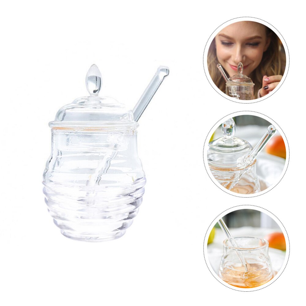 1Pc Honing Pot Glas Honing Jar Kruiden Container M... – Grandado