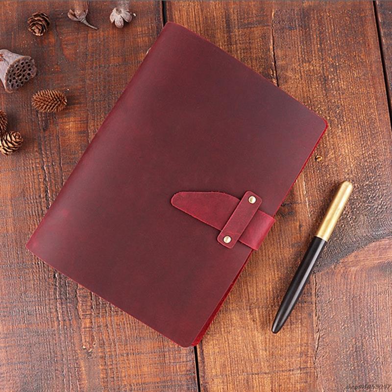 A5 Leather Journal Notepad Closure 6 Ring Binder P... – Grandado