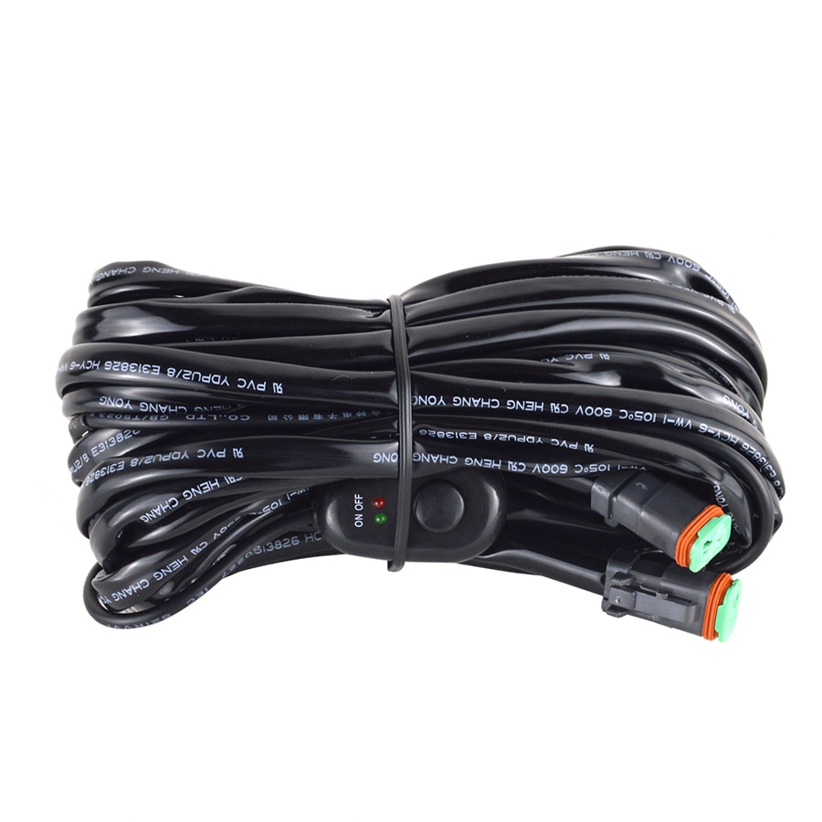 Auxting Car LED Light Bar Wire 3M 12v 40A Wiring H... – Vicedeal