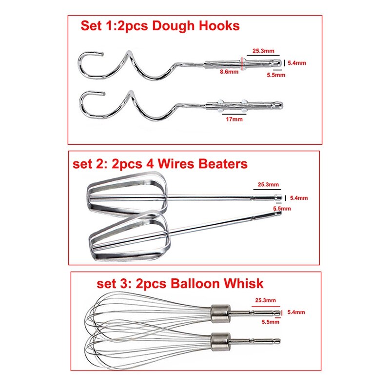 Electric Egg Mixer Parts Set Blender Egg Beater Su... – Grandado