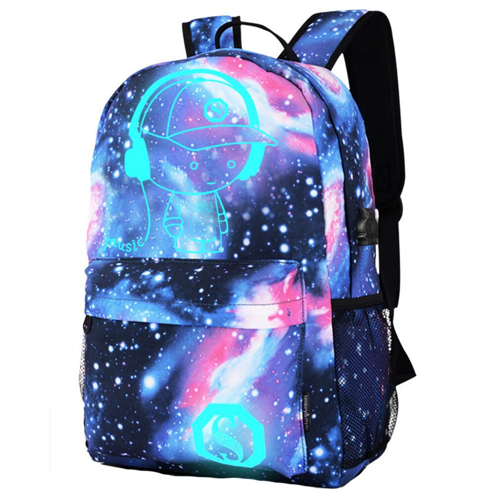 USB Charger Backpack Star Universe Space Printing ... – Grandado
