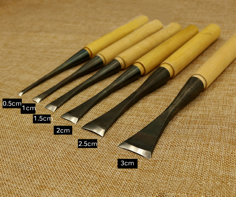 6PC SET Woodwork Carving Knife Round Cirle Dig a H... – Grandado