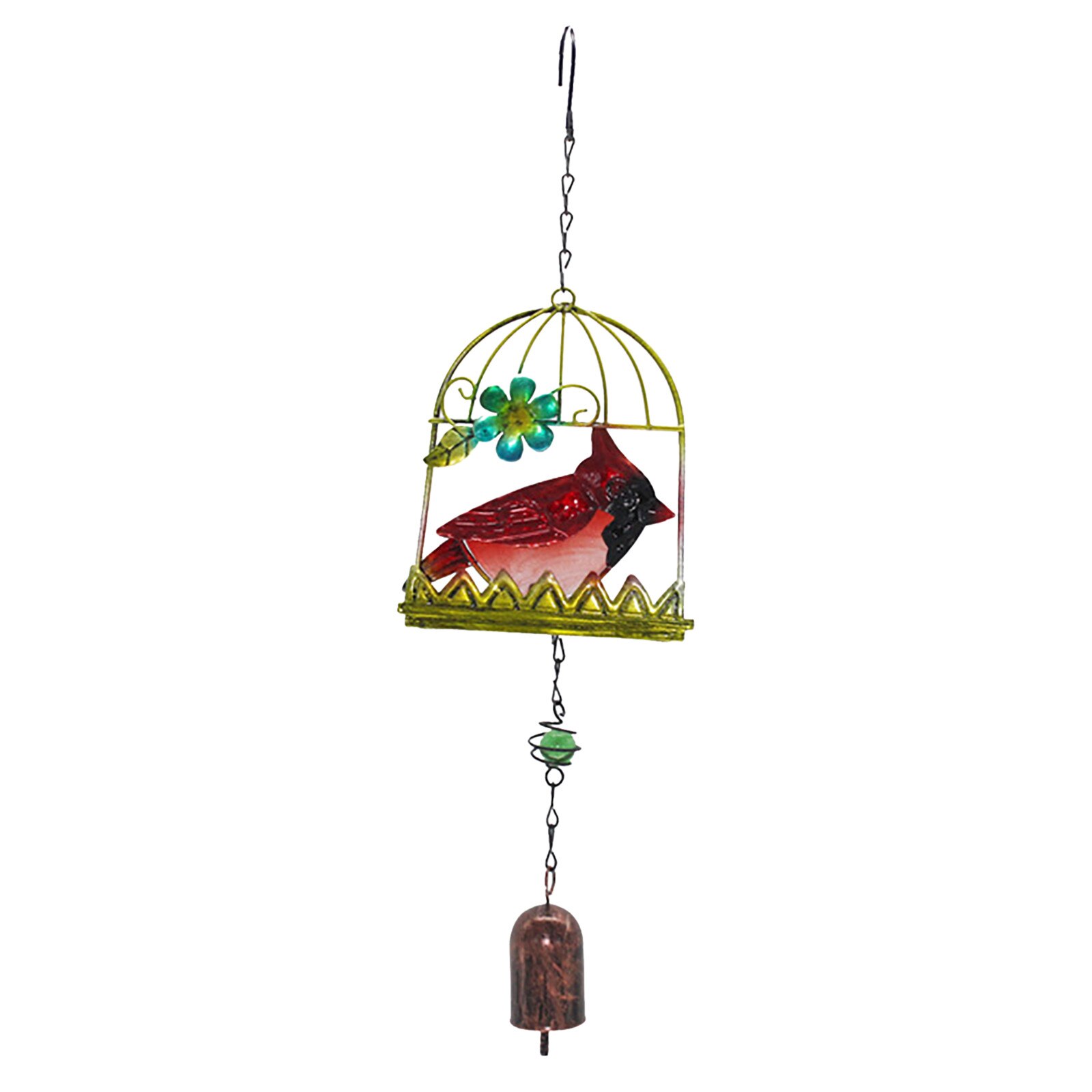 40# Metal Bird Cage Wind Chimes Metal Bird Crafts ... – Vicedeal
