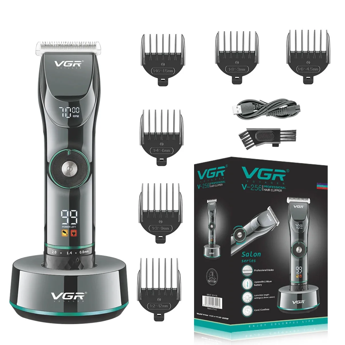 Vgr Tondeuse Professionele Haarsnijmachine Draadlo... – Vicedeal