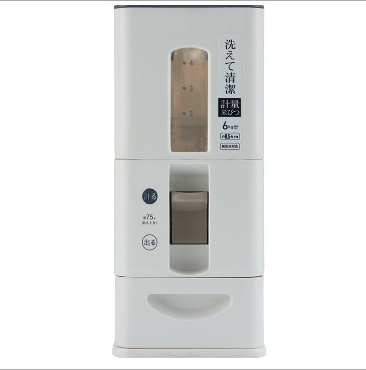 6kg Kitchen rice storage bucket container box auto... – Vicedeal