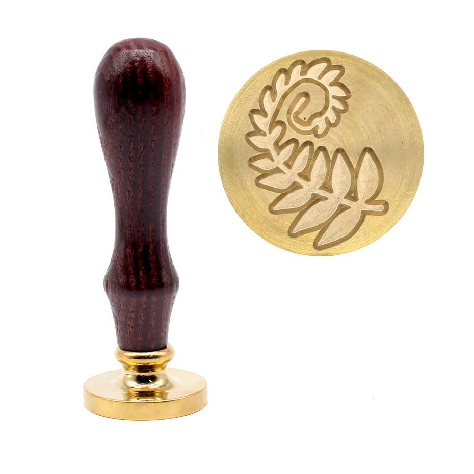 Antique Plants Metal Sealing Wax Seal Stamp For Ro... – Grandado
