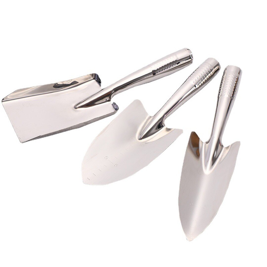 1 Set Stainless Steel Garden Trowel Potting Soil S... – Vicedeal