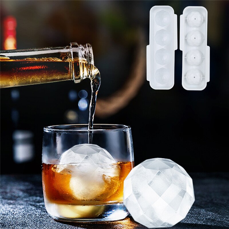 Plastic Ice Tray Mold 3D Round Ice Tray Mold Home ... – Grandado