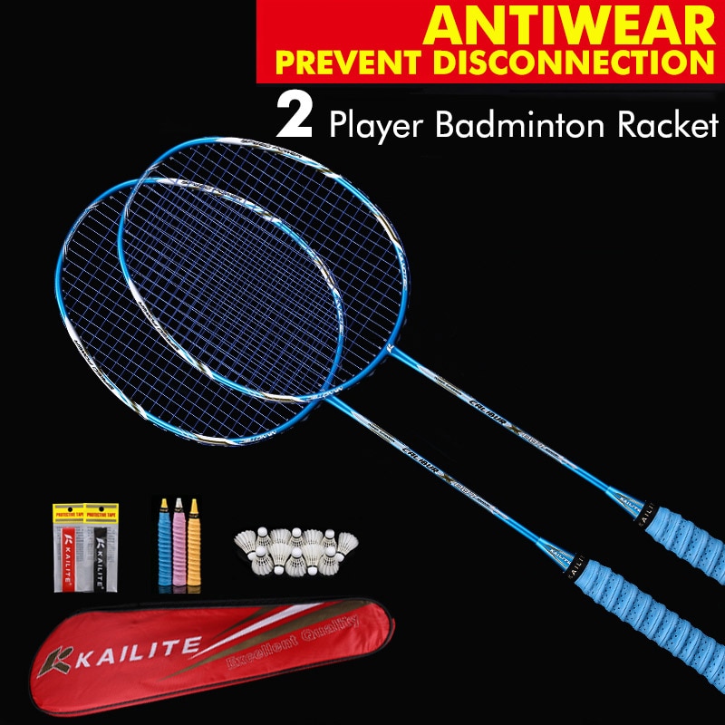 2 Pieces 4U G5 80g Carbon Fiber Badminton Racket C... – Grandado
