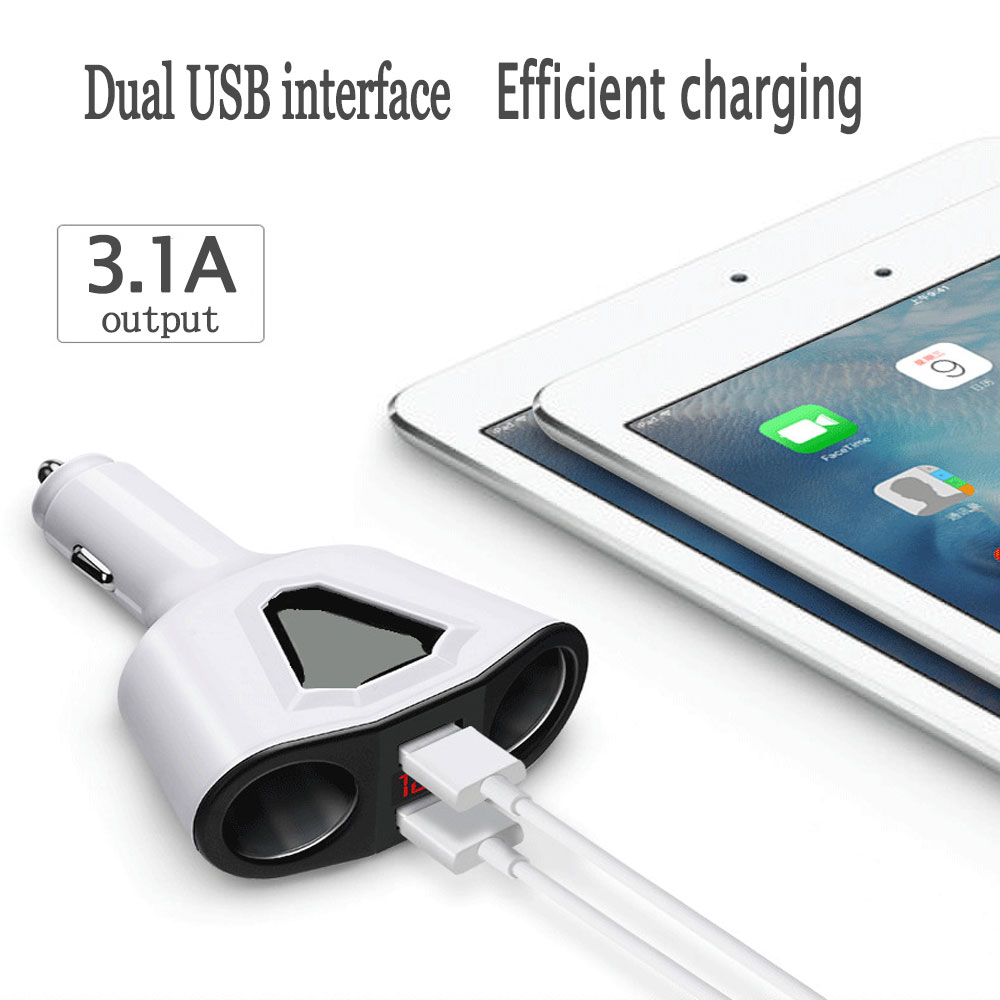 2 usb port 12v/24v bil dobbelt stik splitter dobbe... – Grandado