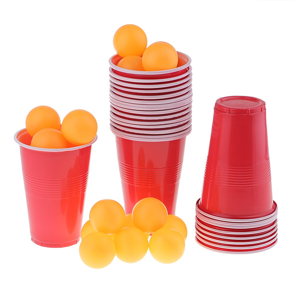 Adults Party Bar Play Beer Pong Kit 24 Ball 24 Cup... – Vicedeal