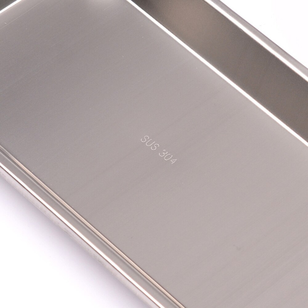 2 Pcs Stainless Steel Tray Square Smooth Flat Reus... – Grandado