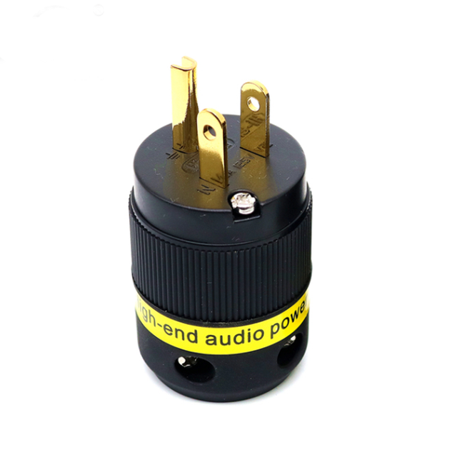 20A IEC US plug DIY Hi-end HIFI Pure copper brass ... – Grandado