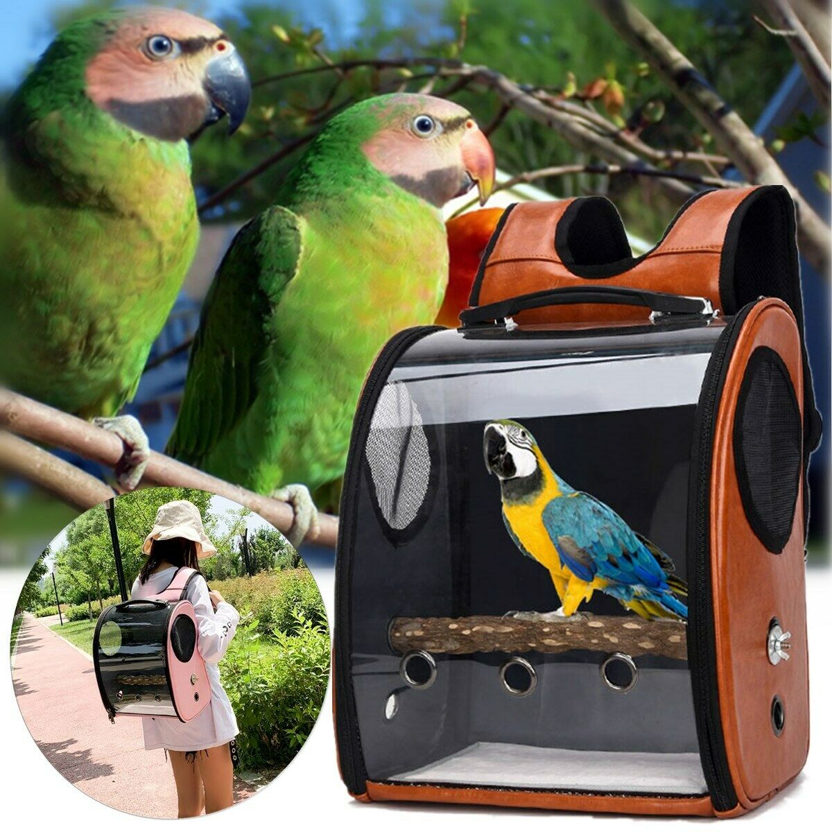 Papegaai Vogel Carrier Rafel Rugzak Ruimte Capsule... – Vicedeal