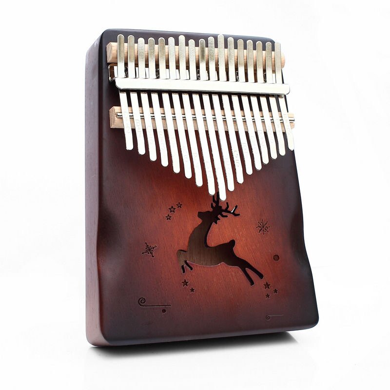 Calimba 17 Keys Thumb Piano,Mahogany Wooden Musica... – Vicedeal