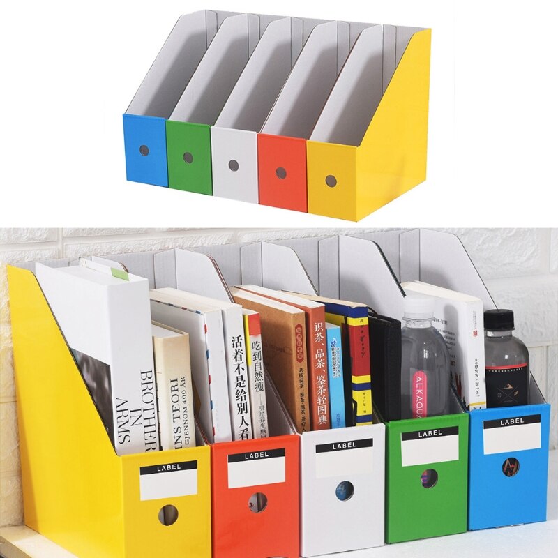5pcs Paper Cardboard File Magazine Holder Colorful... – Vicedeal
