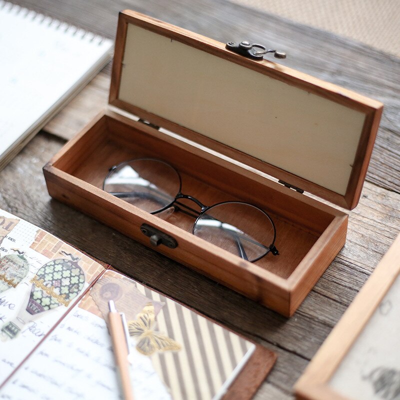 Retro Vintage Wood pencil box Eiffel Tower Pen Sta... – Vicedeal