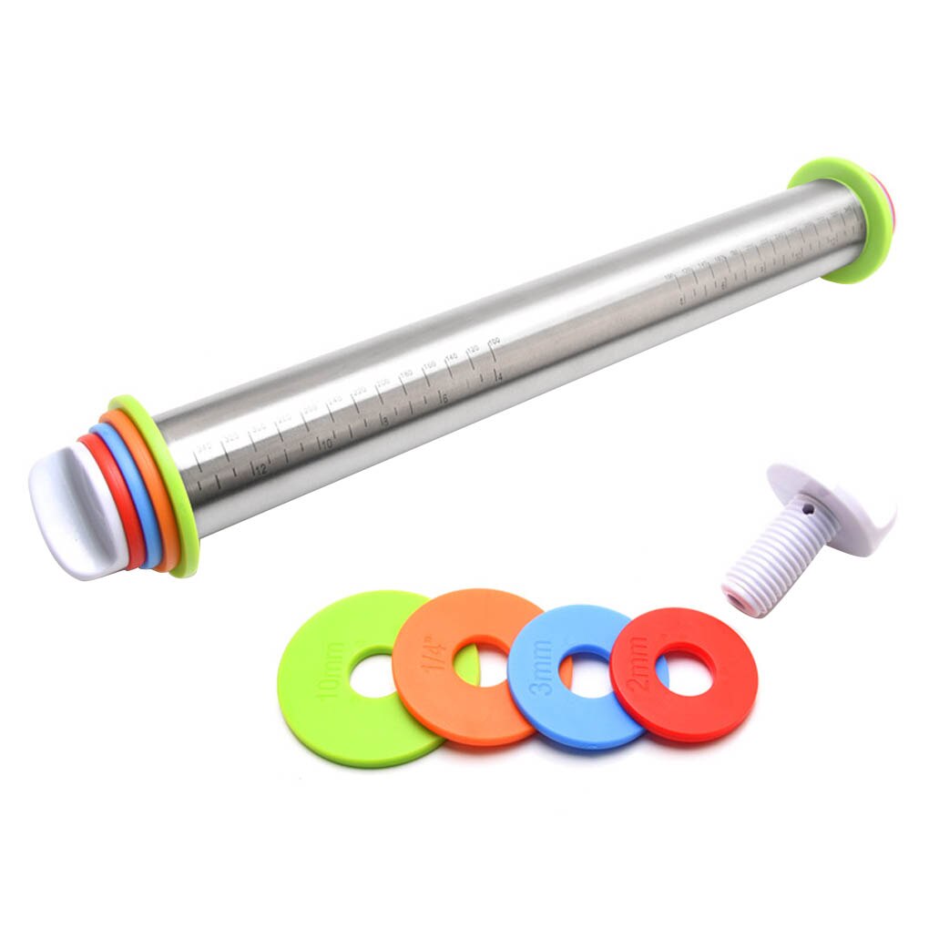 17 inch Adjustable Rolling Pin Stainless Steel Bak... – Grandado