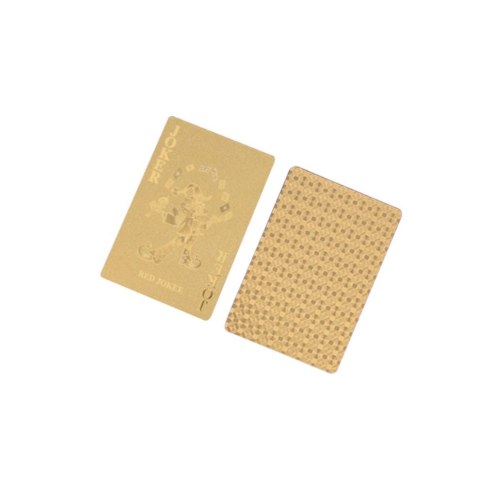 Waterproof Gold foil Poker Cards plastic Gold Coll... – Grandado