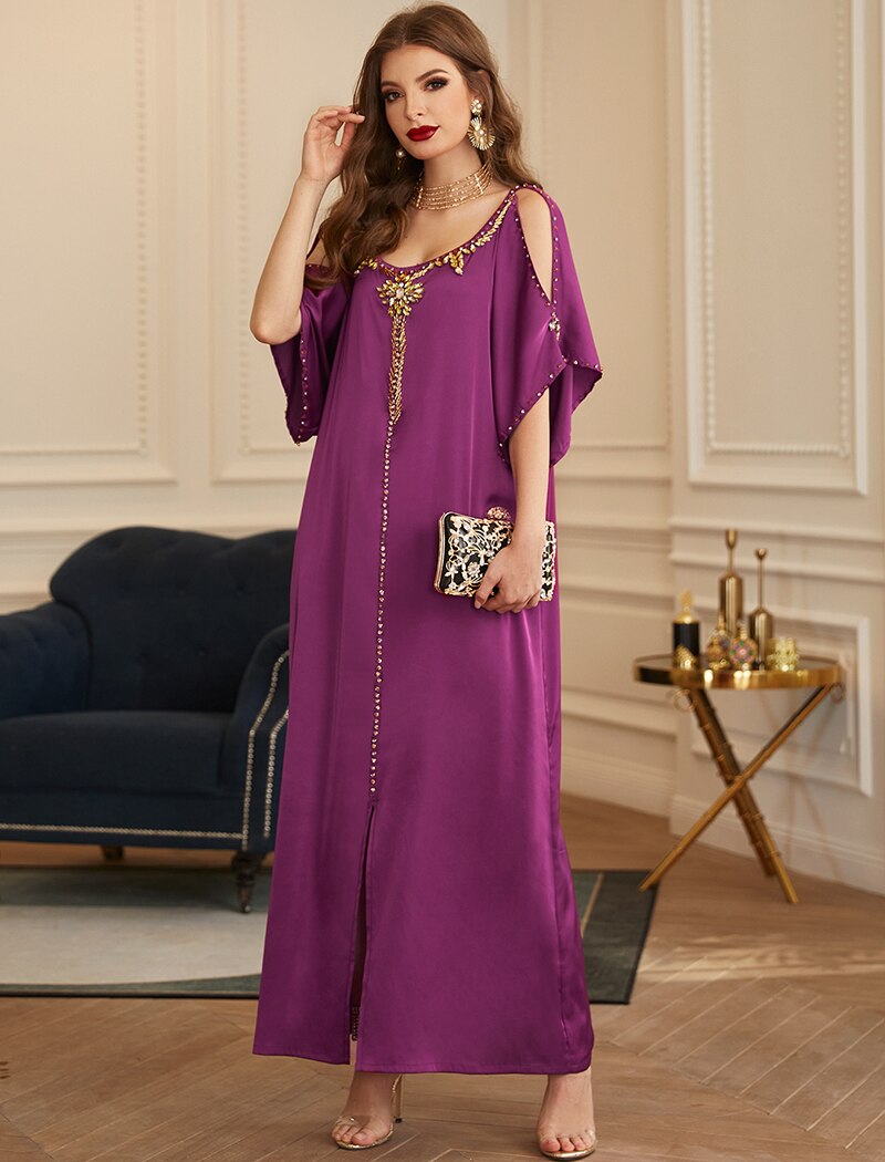 Moroccan Kaftan Abaya Dubai Muslim Dresses Abayas ... – Grandado