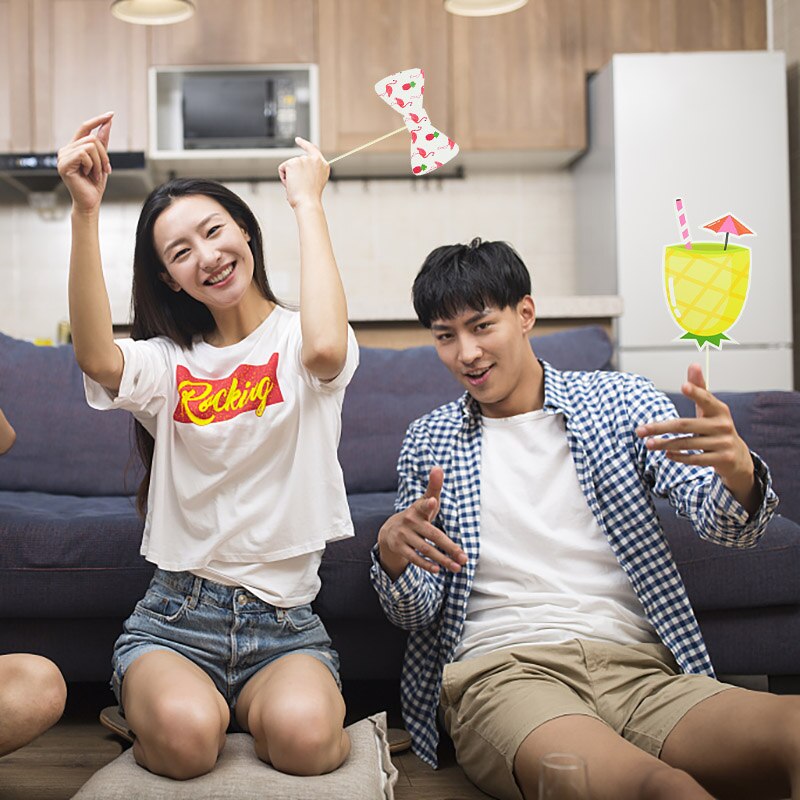 Hawaii Party Decoration Flamingo Frame Photo Booth... – Grandado