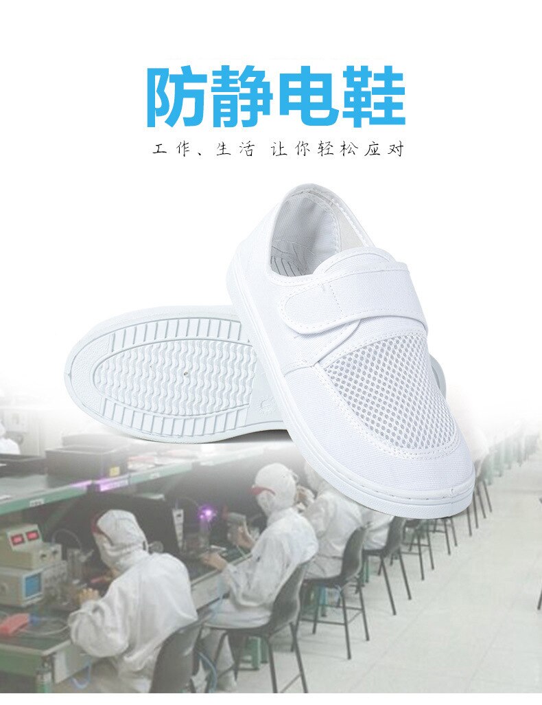Sky Blue Antistatic Shoes Canvas Mesh Shoes Electr... – Vicedeal