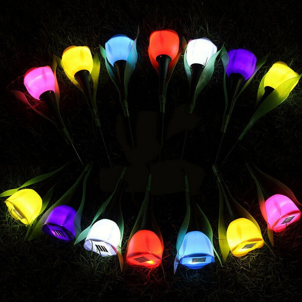 Solar Licht Outdoor Solar Powered LED Tulip Blume ... – Vicedeal