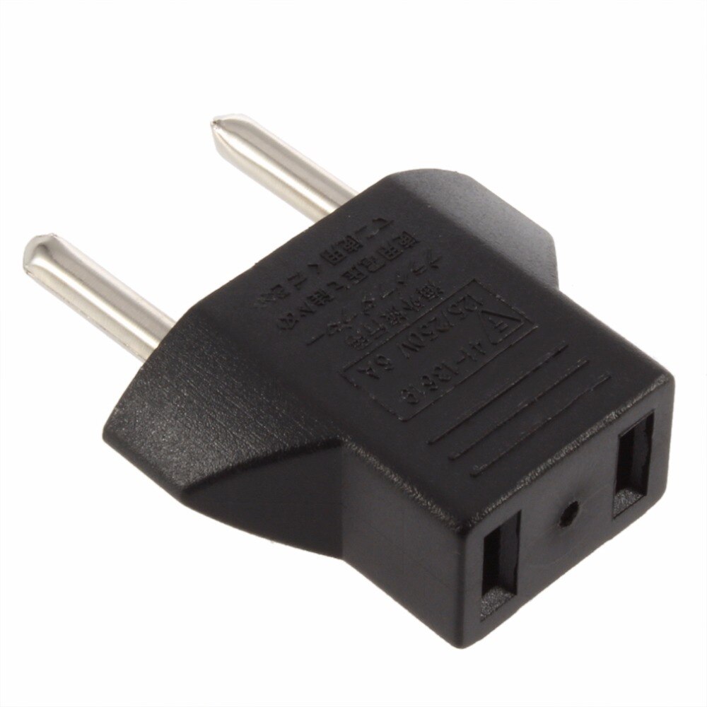 1pcs EU Adapter Plug 2 Flat Pin To EU 2 Round Pin ... – Vicedeal